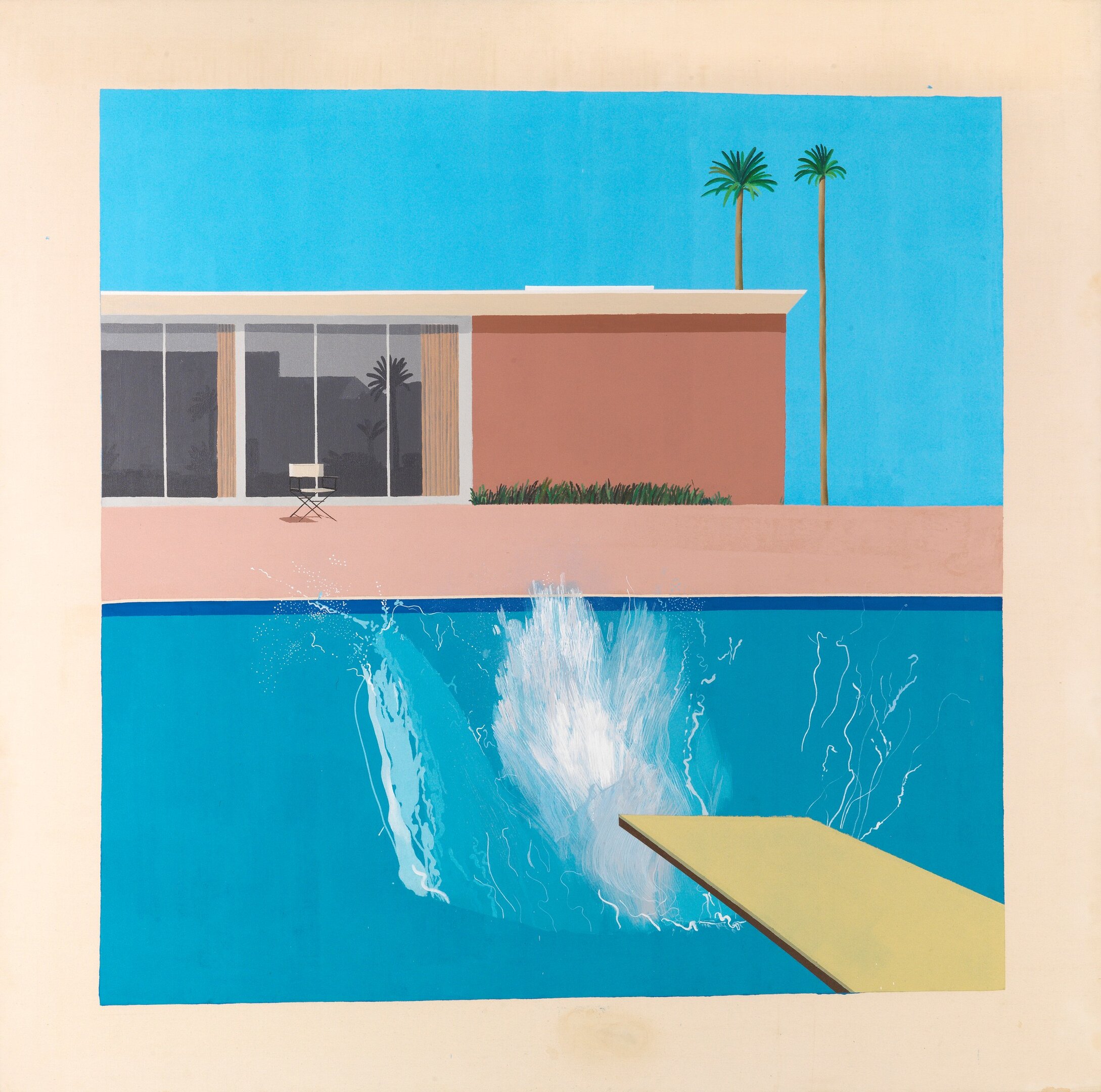 David Hockney, A Bigger Splash, 1967. Acrylic on canvas, 242.5 x 243.9 ...